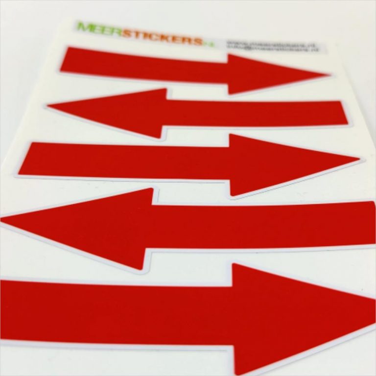 Pijl stickers Leidingen - MeerStickers.nl