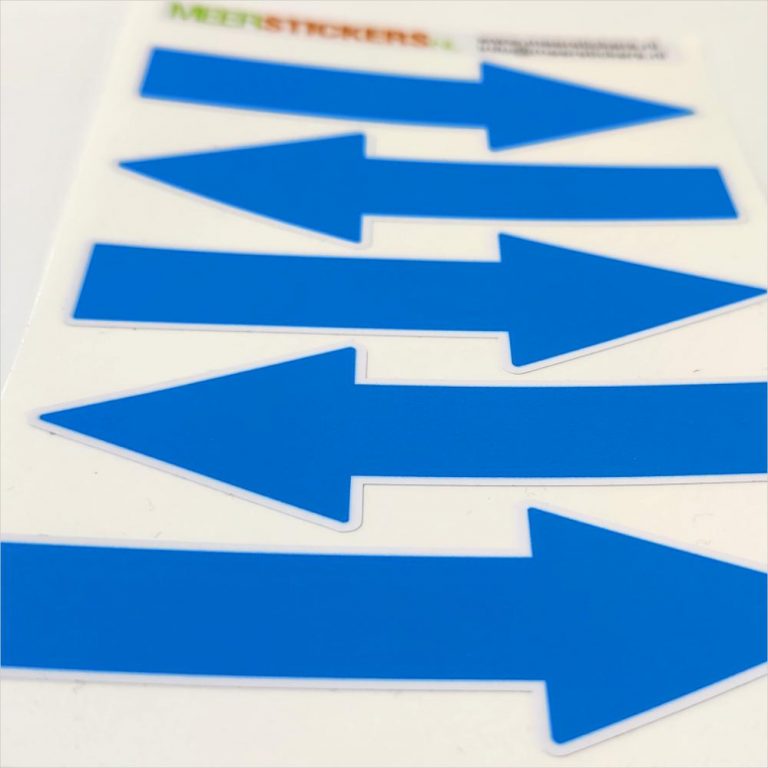Pijl stickers Leidingen - MeerStickers.nl